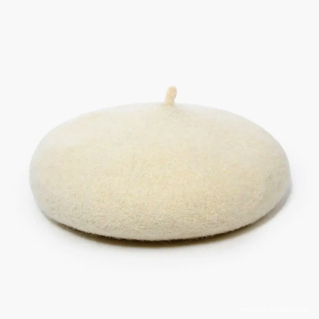 Cream Wool Beret – G.D. Morte's